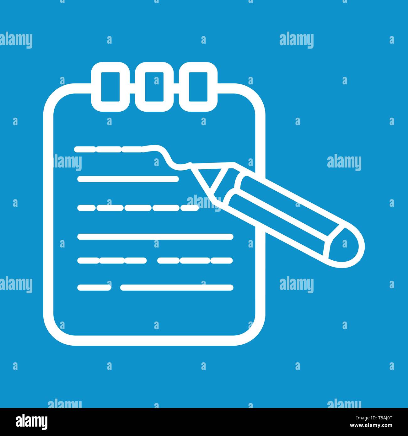 Write note icon vector vector symbol Stock Vector Image & Art - Alamy