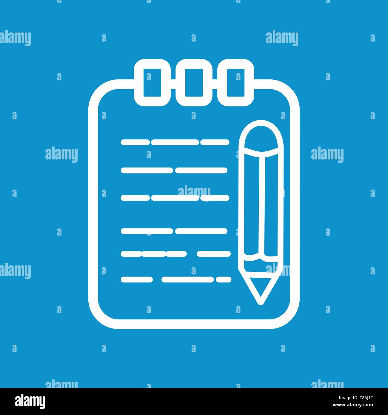 Write note icon vector vector symbol Stock Vector Image & Art - Alamy