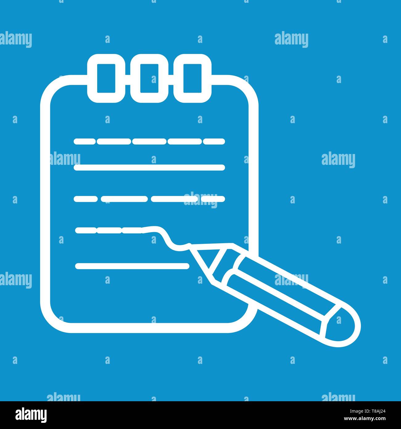 Write note icon vector vector symbol Stock Vector Image & Art - Alamy