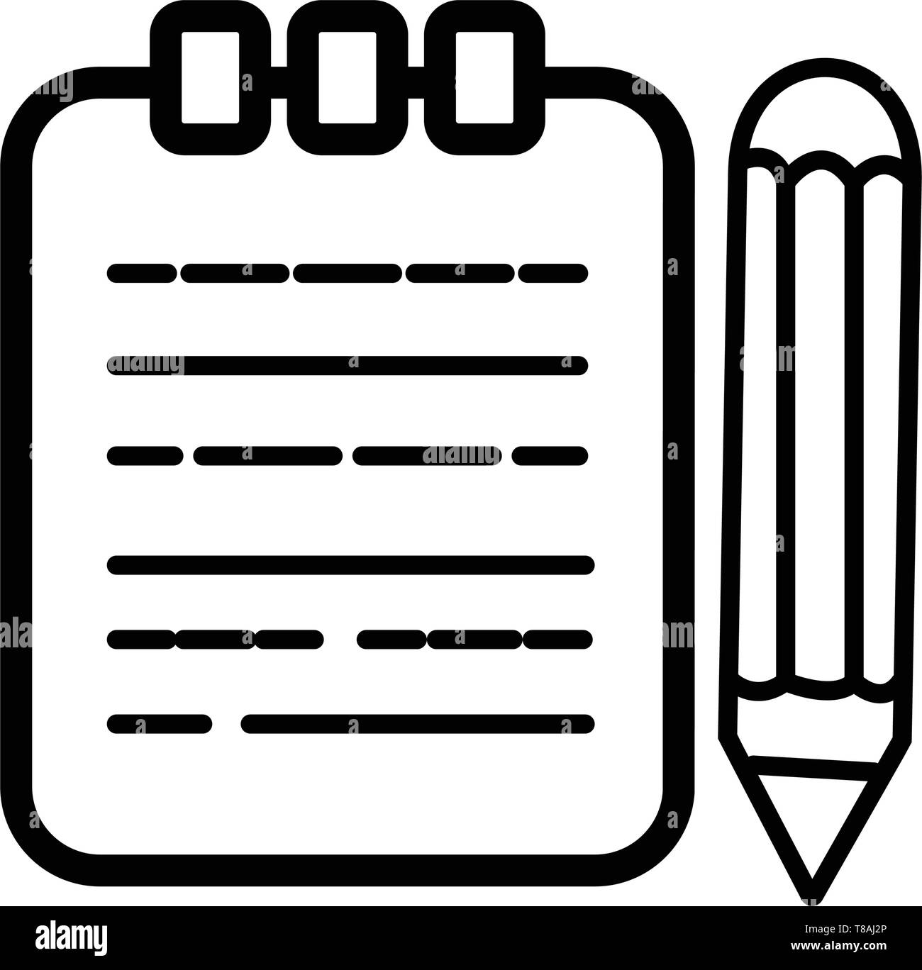 Write note icon vector vector symbol Stock Vector Image & Art - Alamy