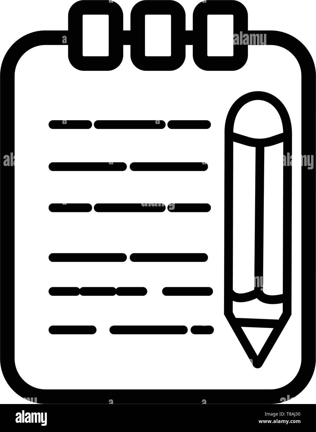 Write note icon vector vector symbol Stock Vector Image & Art - Alamy