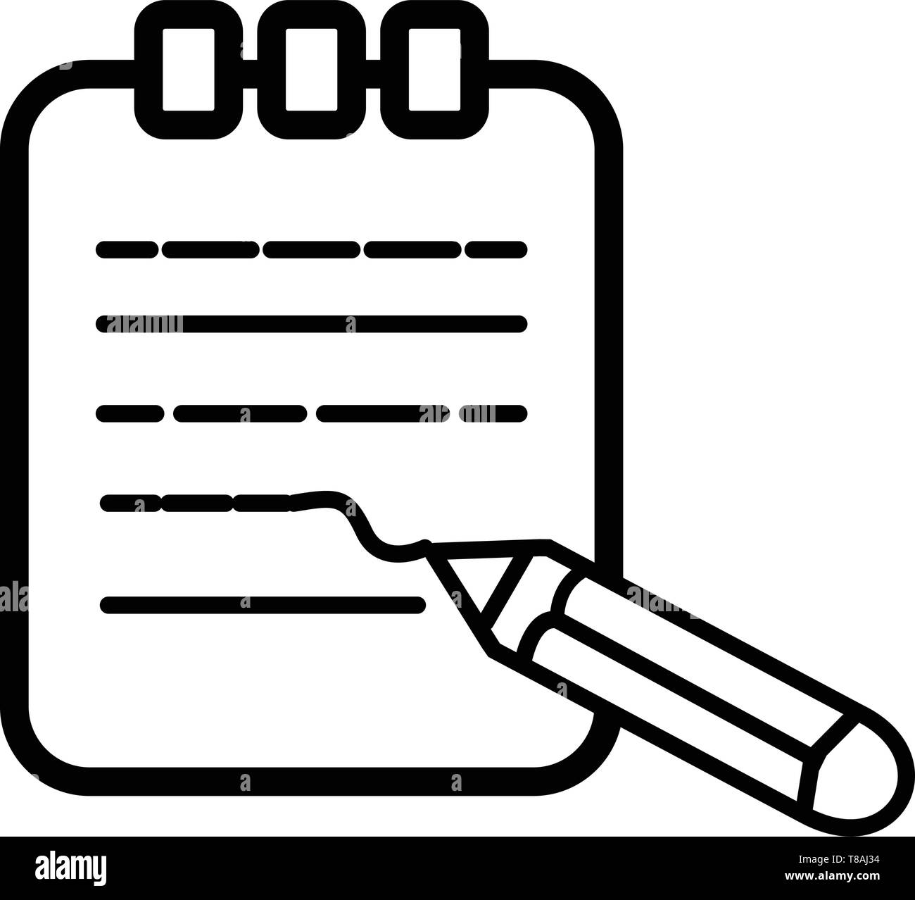 Write note icon vector vector symbol Stock Vector Image & Art - Alamy