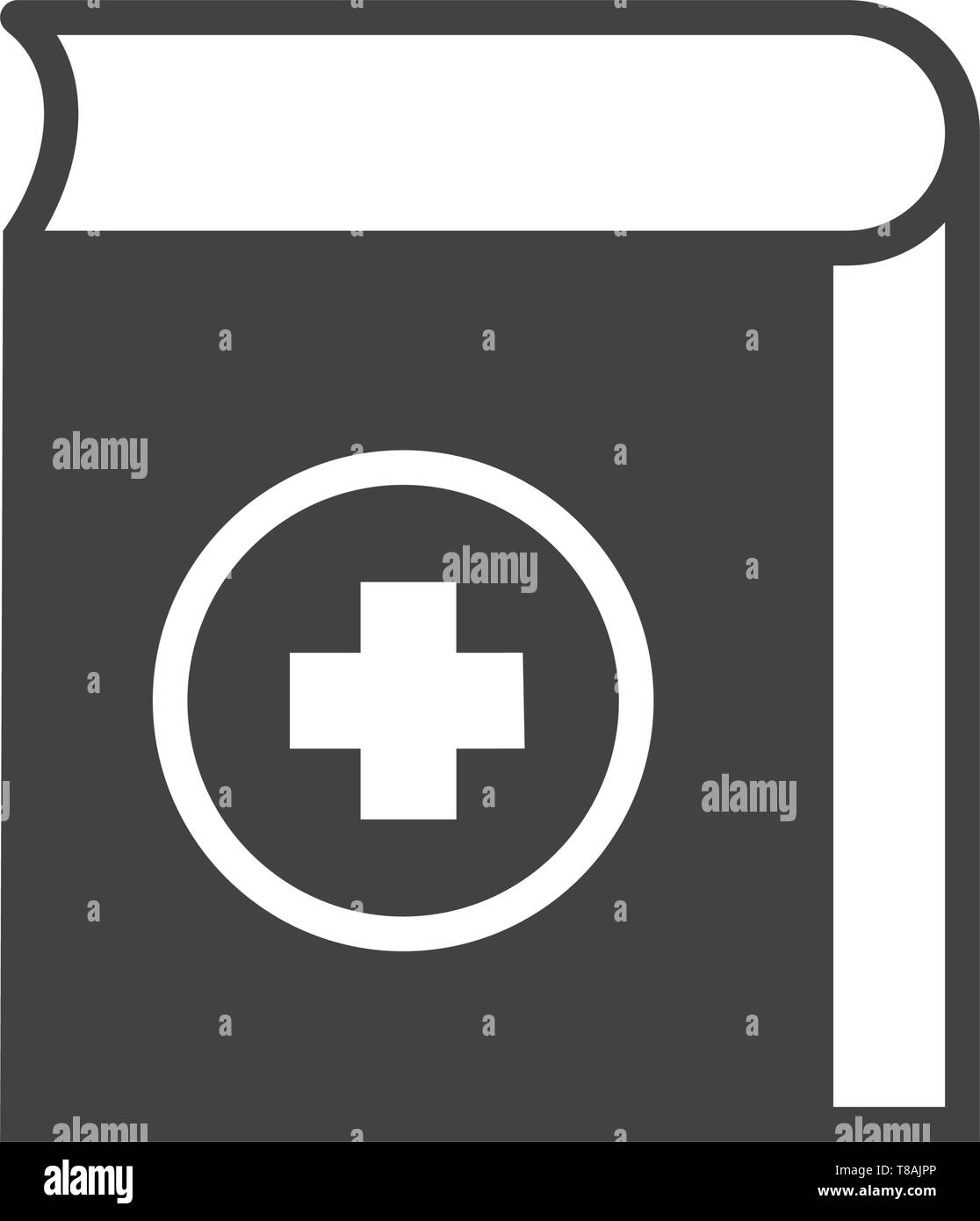 Health and Medical book icon- vector medical book icon for health ...