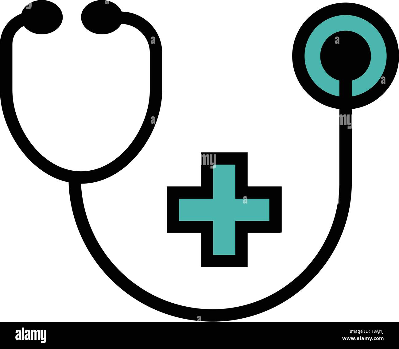 Stethoscope icon- vector Stethoscope health care and medical icon Stock ...