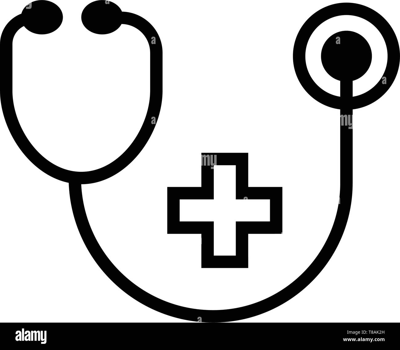 Stethoscope icon- vector Stethoscope health care and medical icon Stock ...