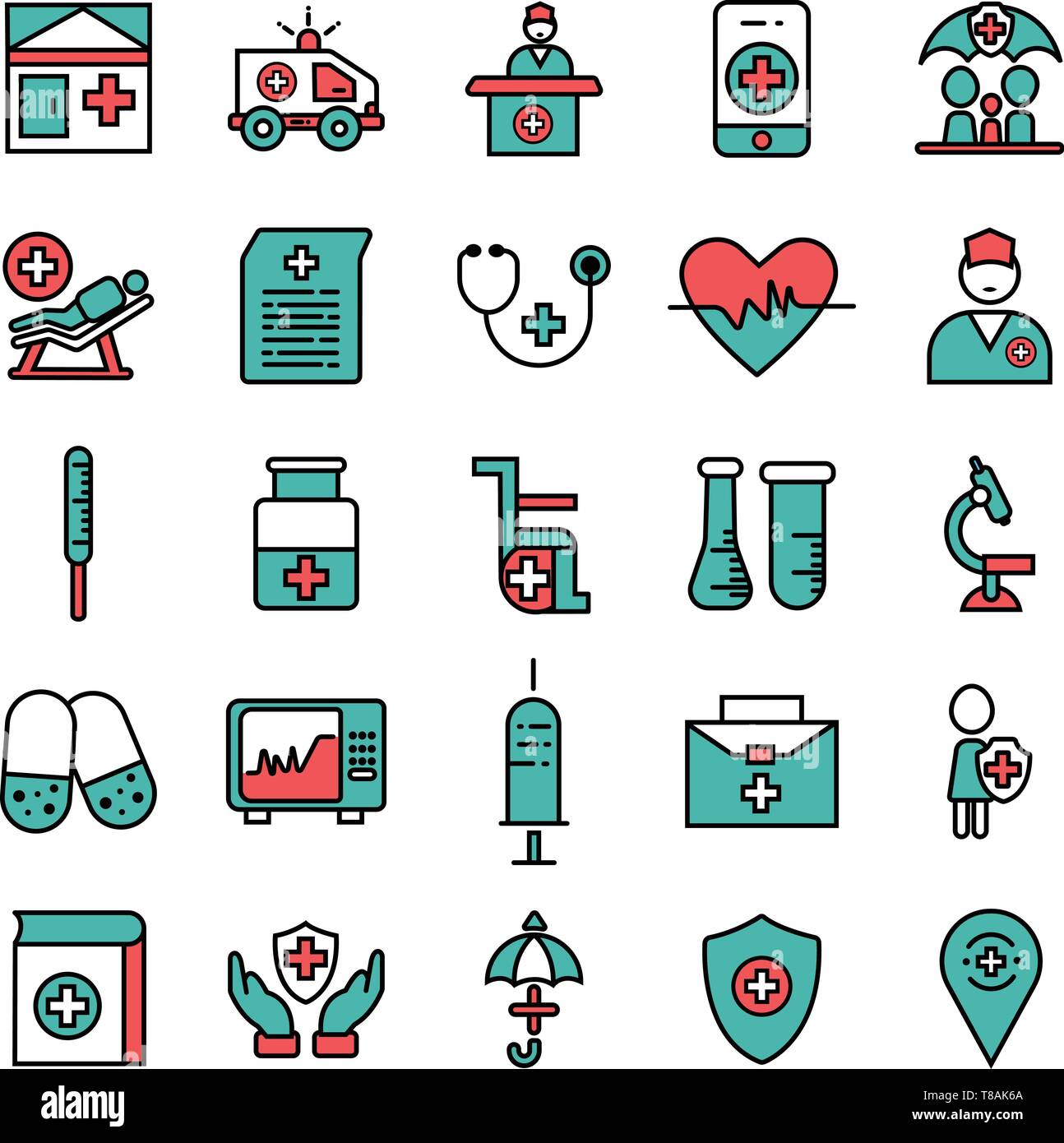 Medical icon set. Vector medical sign symbol Stock Vector Image & Art ...