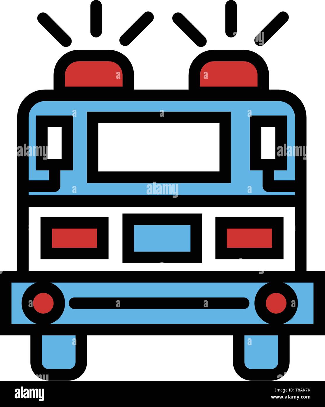 Firetruck vector vectors Cut Out Stock Images & Pictures - Alamy
