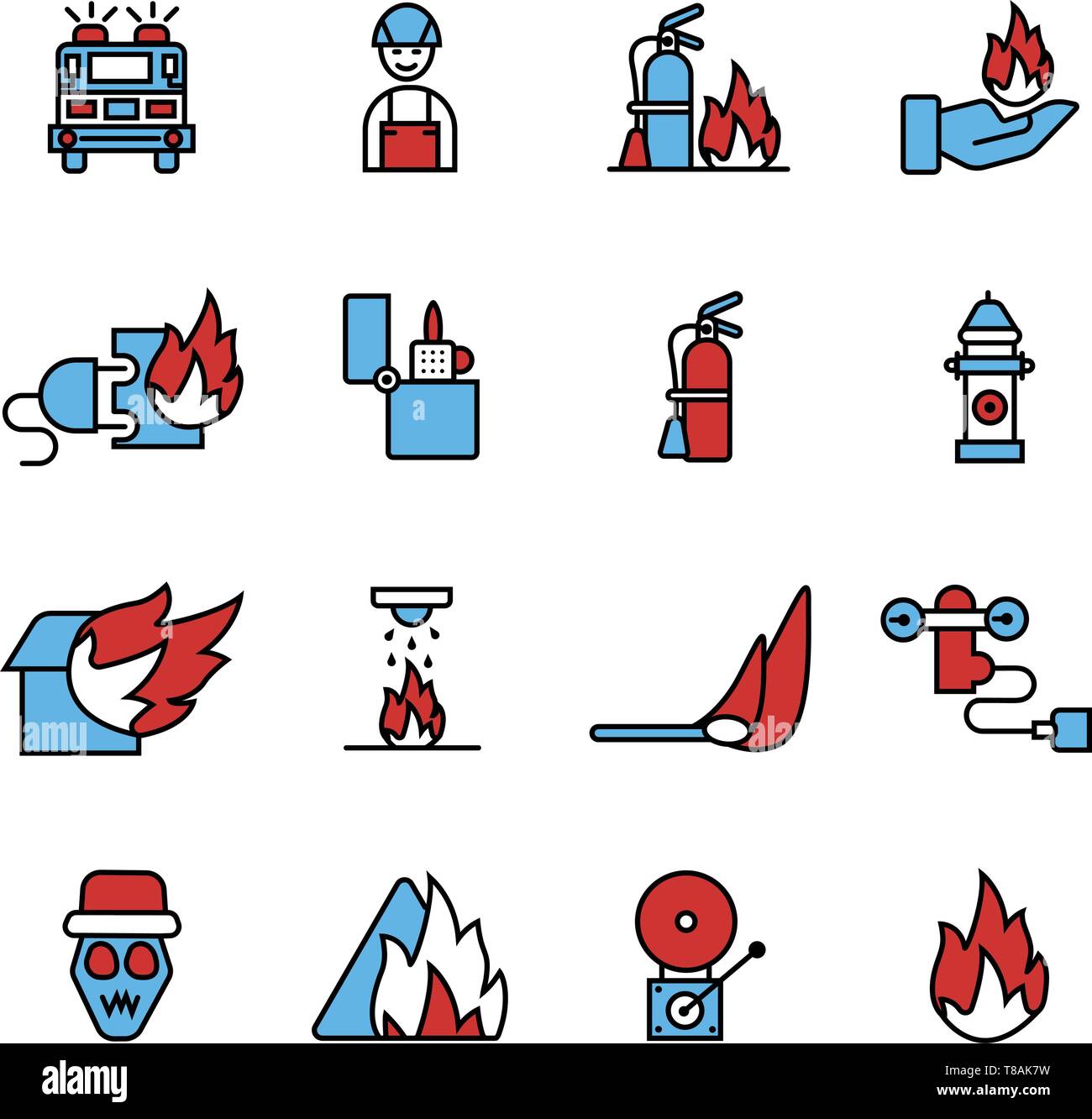 Fire brigade icon. vector sign symbol Stock Vector Image & Art - Alamy