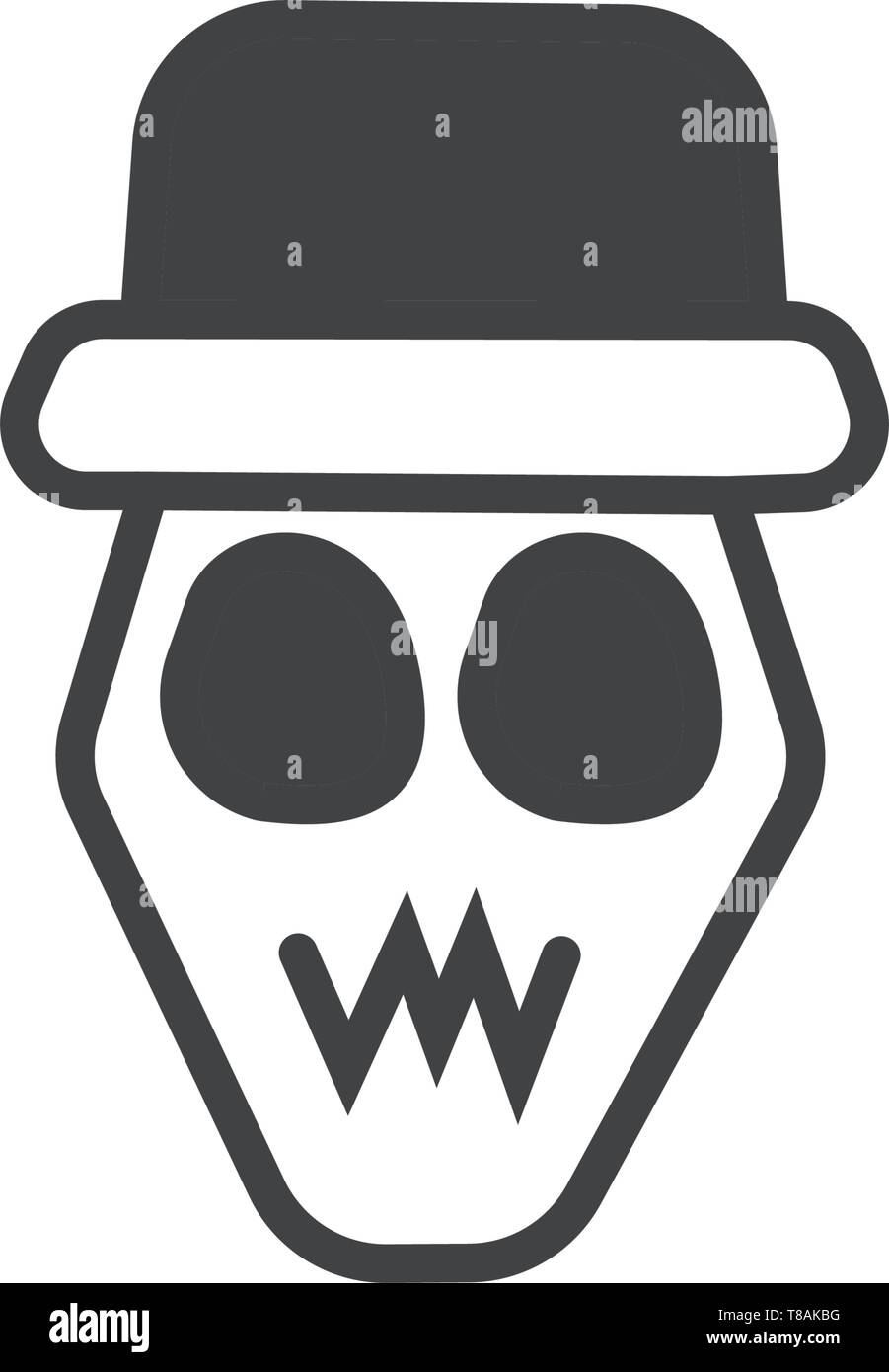 Halloween ghost glyph icon Stock Vector Images - Alamy