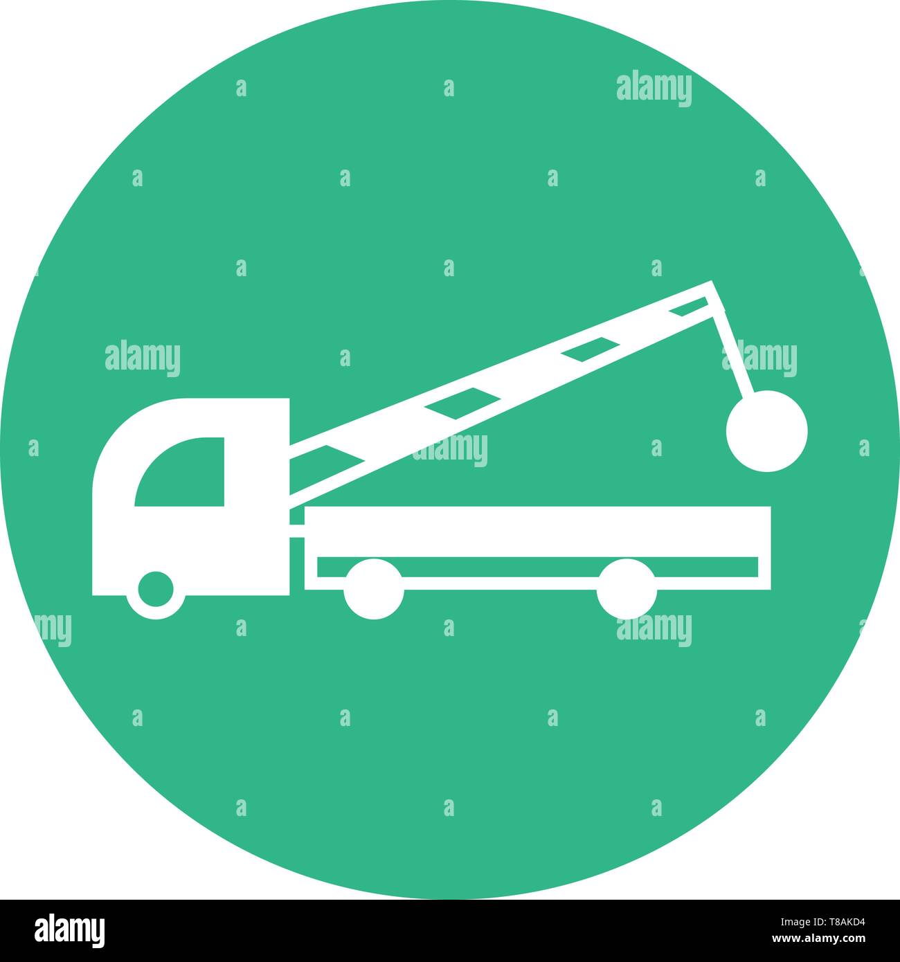 construction truck- vector icon construction service Stock Vector Image ...