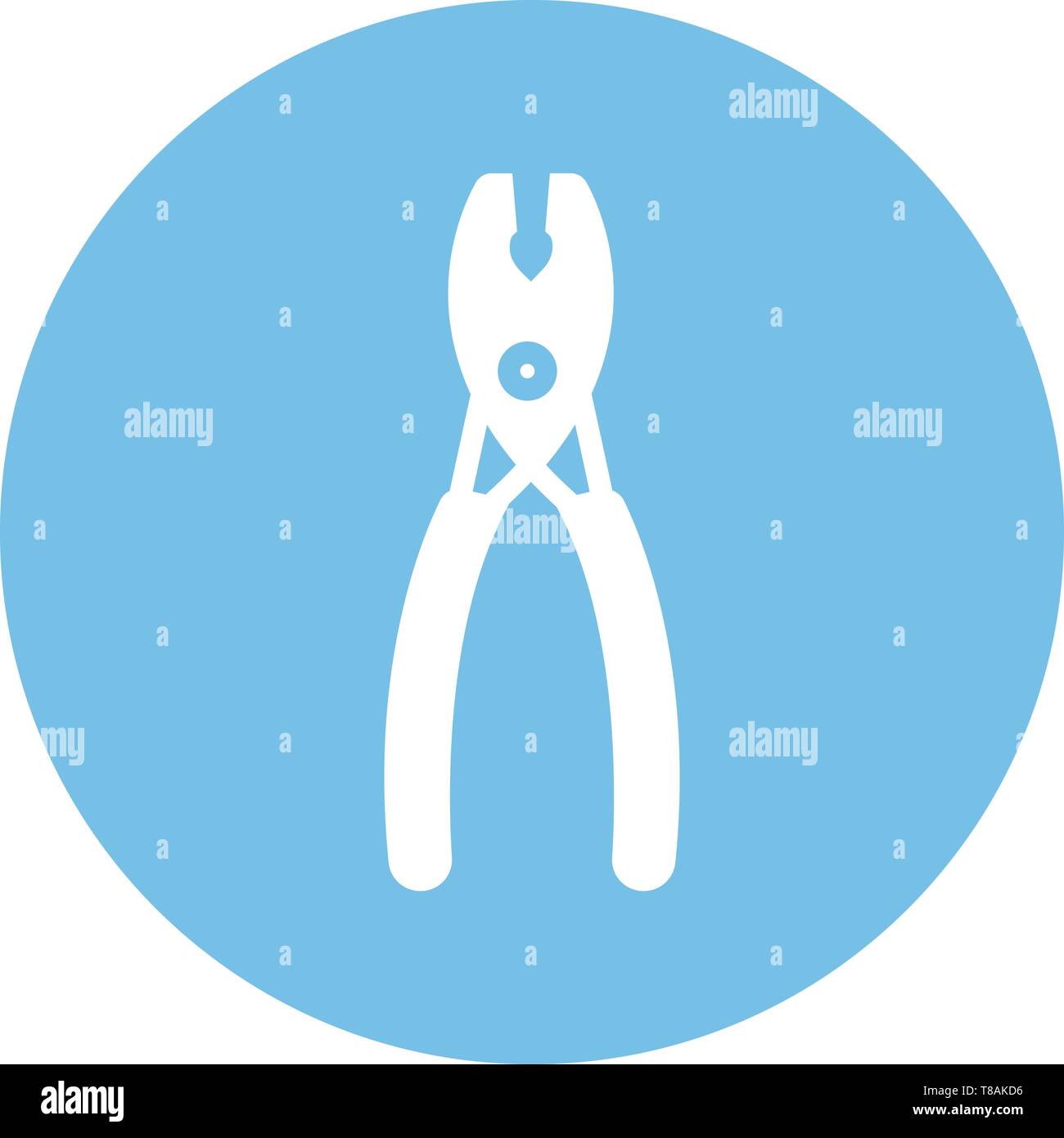 Pliers icon in flat Stock Vector Images - Alamy