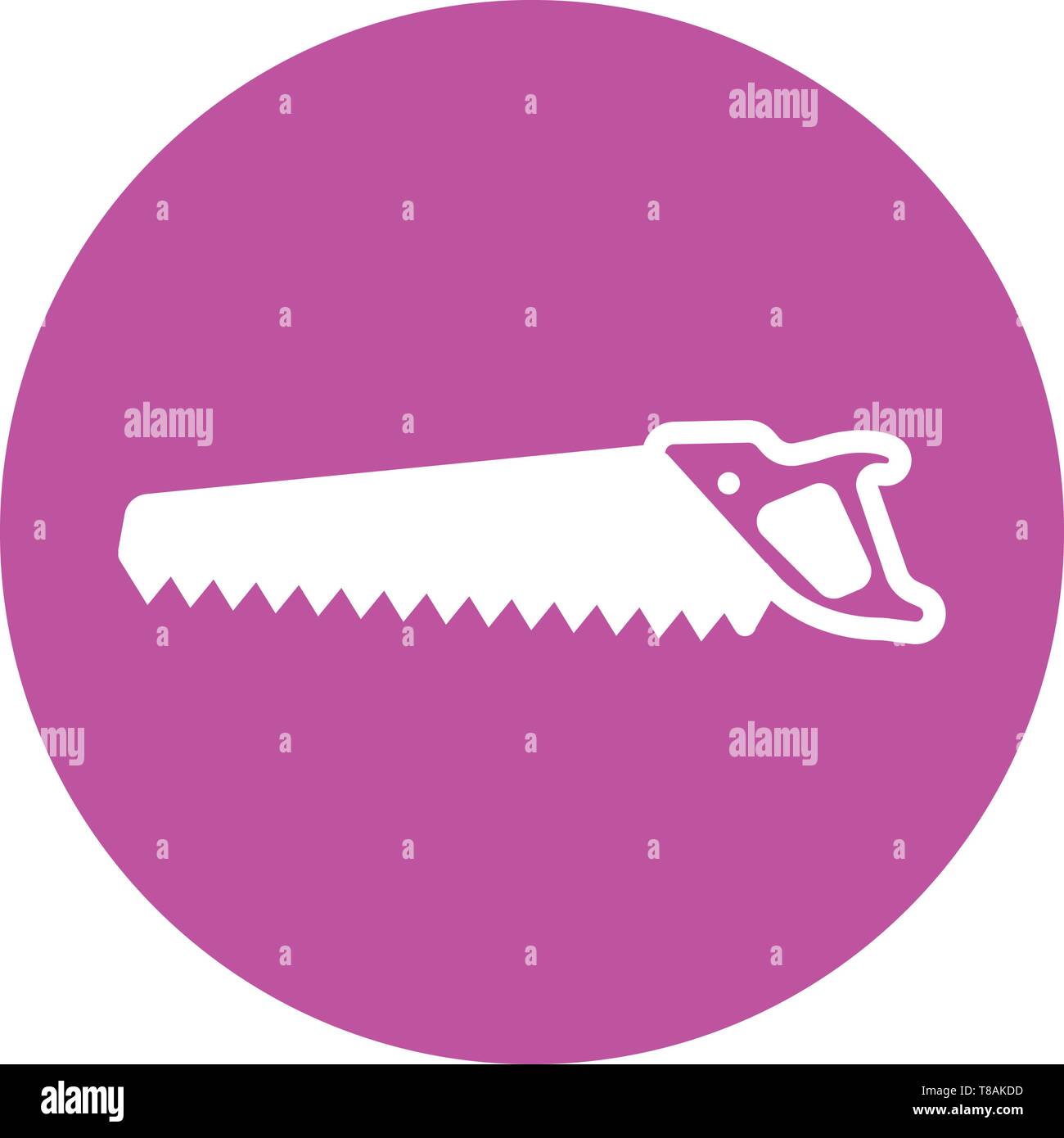 saw icon- vector sing symbol Stock Vector Image & Art - Alamy