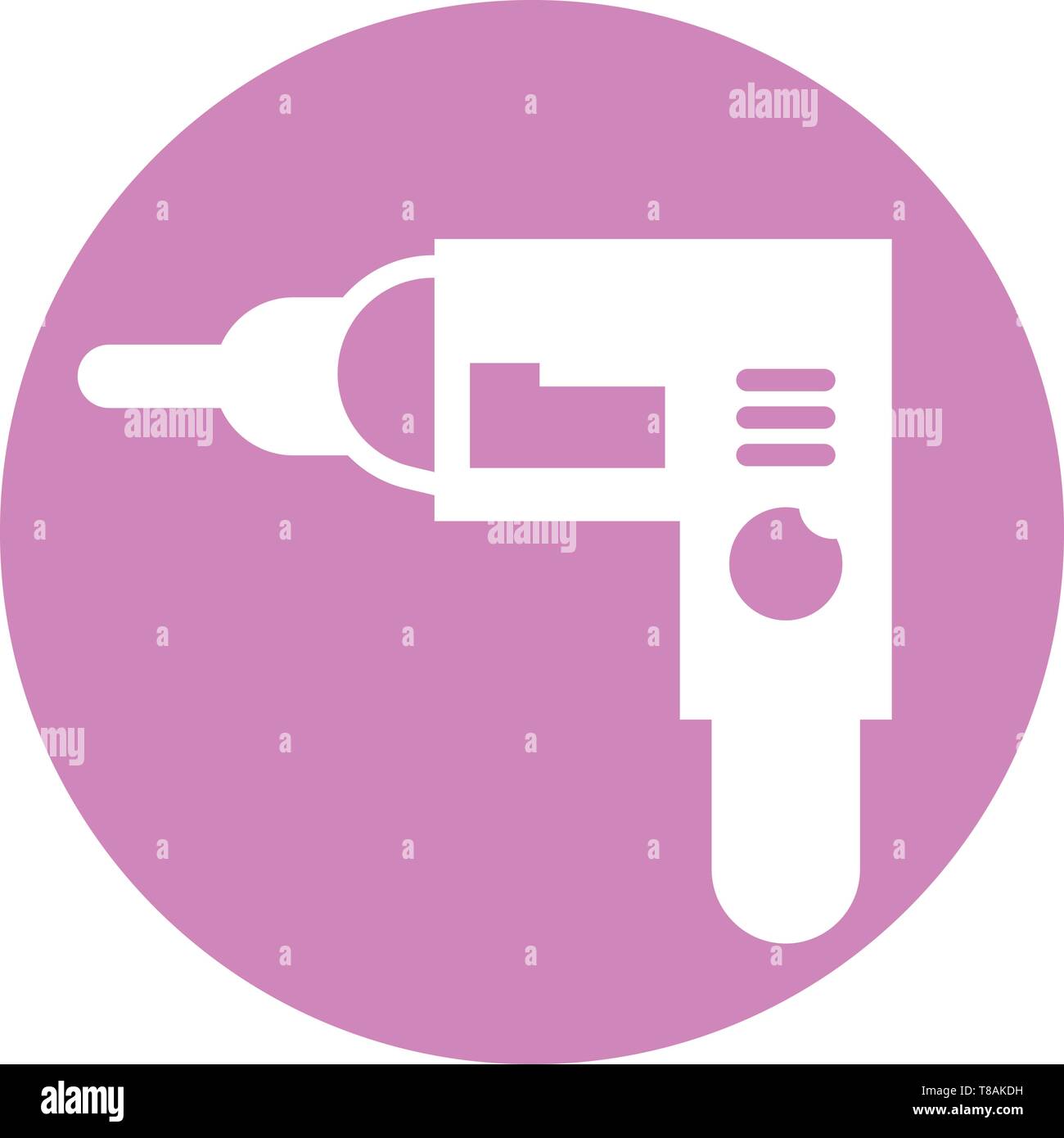 Drill machine icon- vector sing symbol Stock Vector Image & Art - Alamy