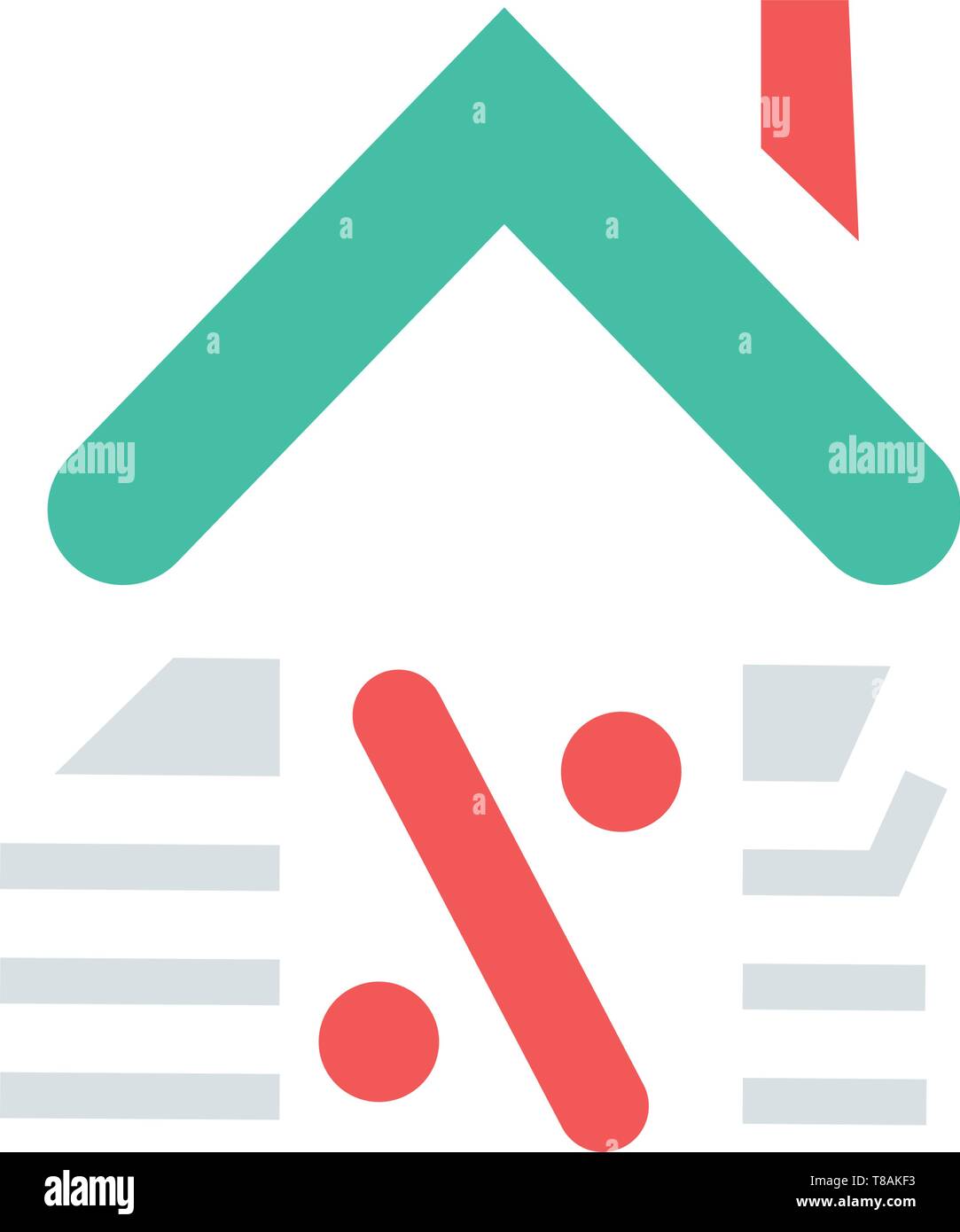 Loan icon. vector simple of Home loan sign symbol with home- vector ...