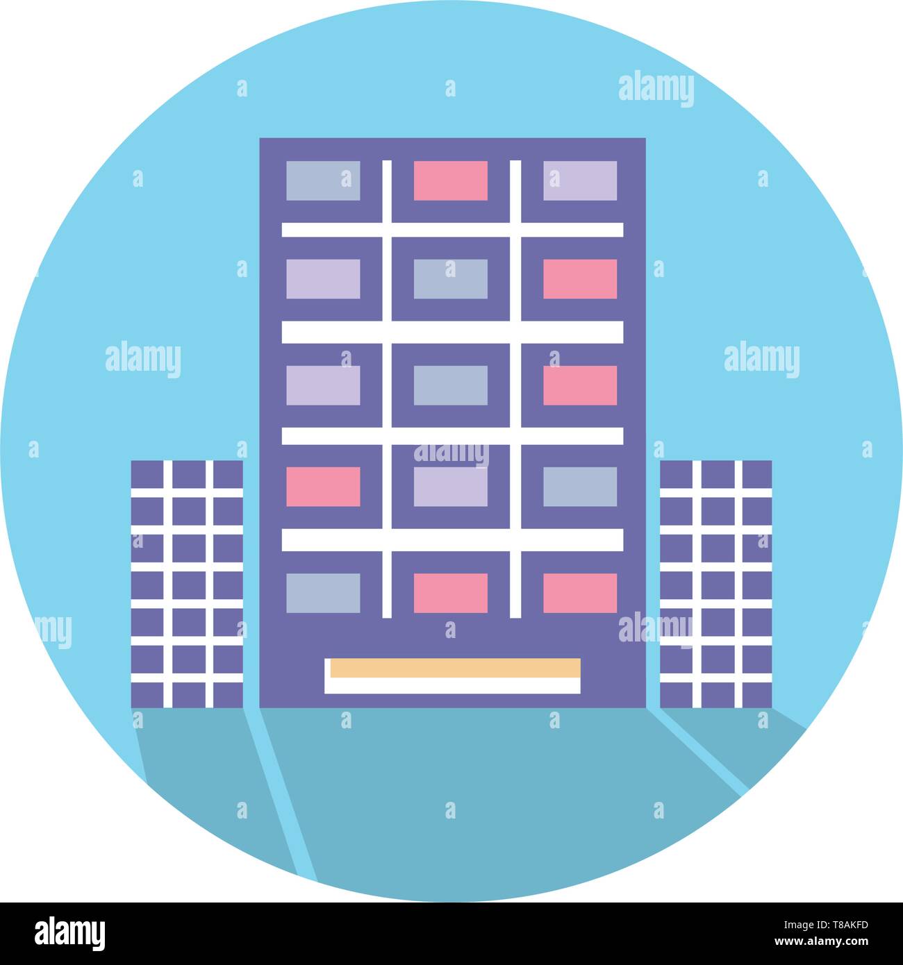 skyscraper icon- Vector illustration for architecture design. Modern ...