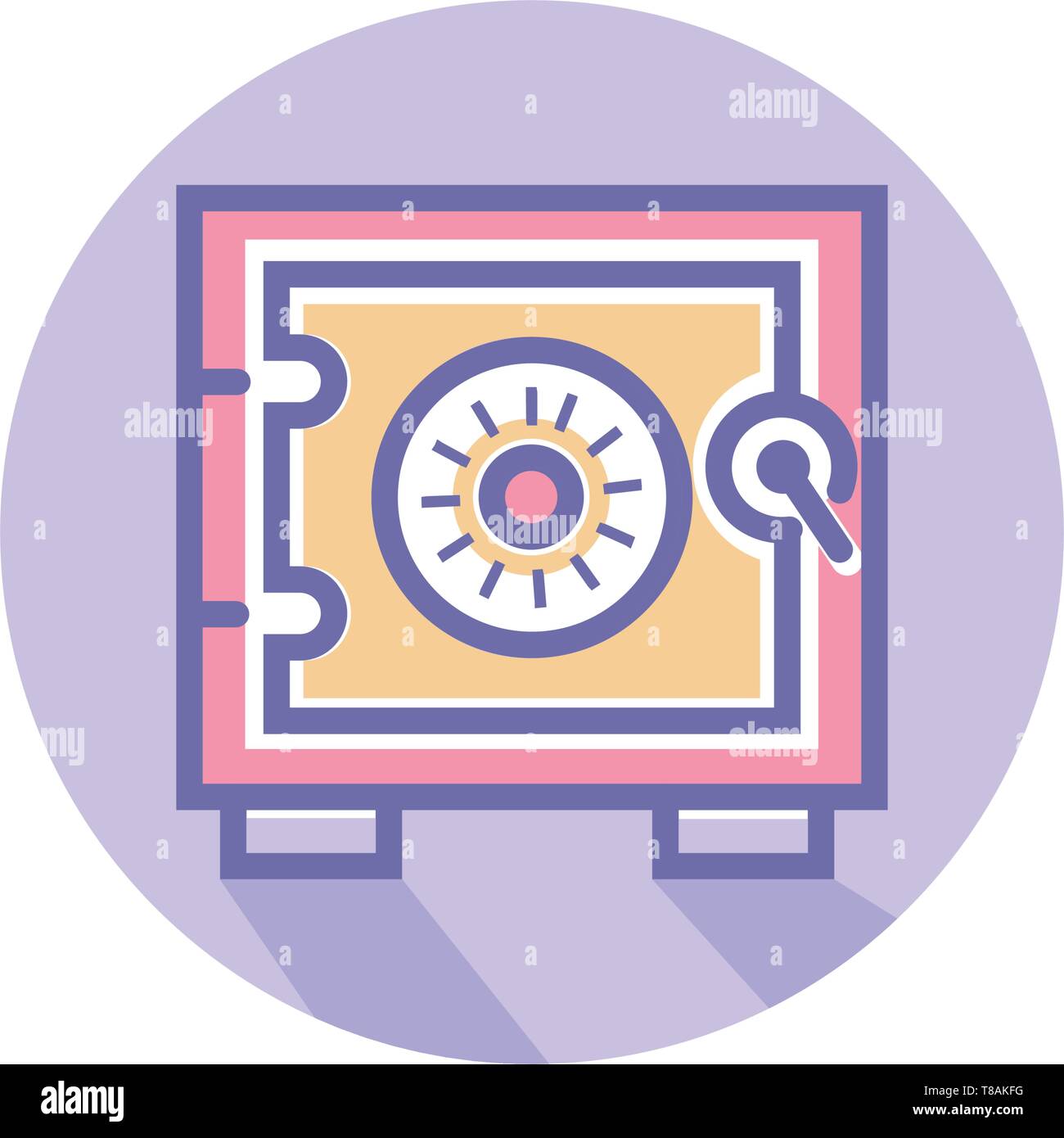 Safe vector icon. vector safe illustration icon for website or mobile ...