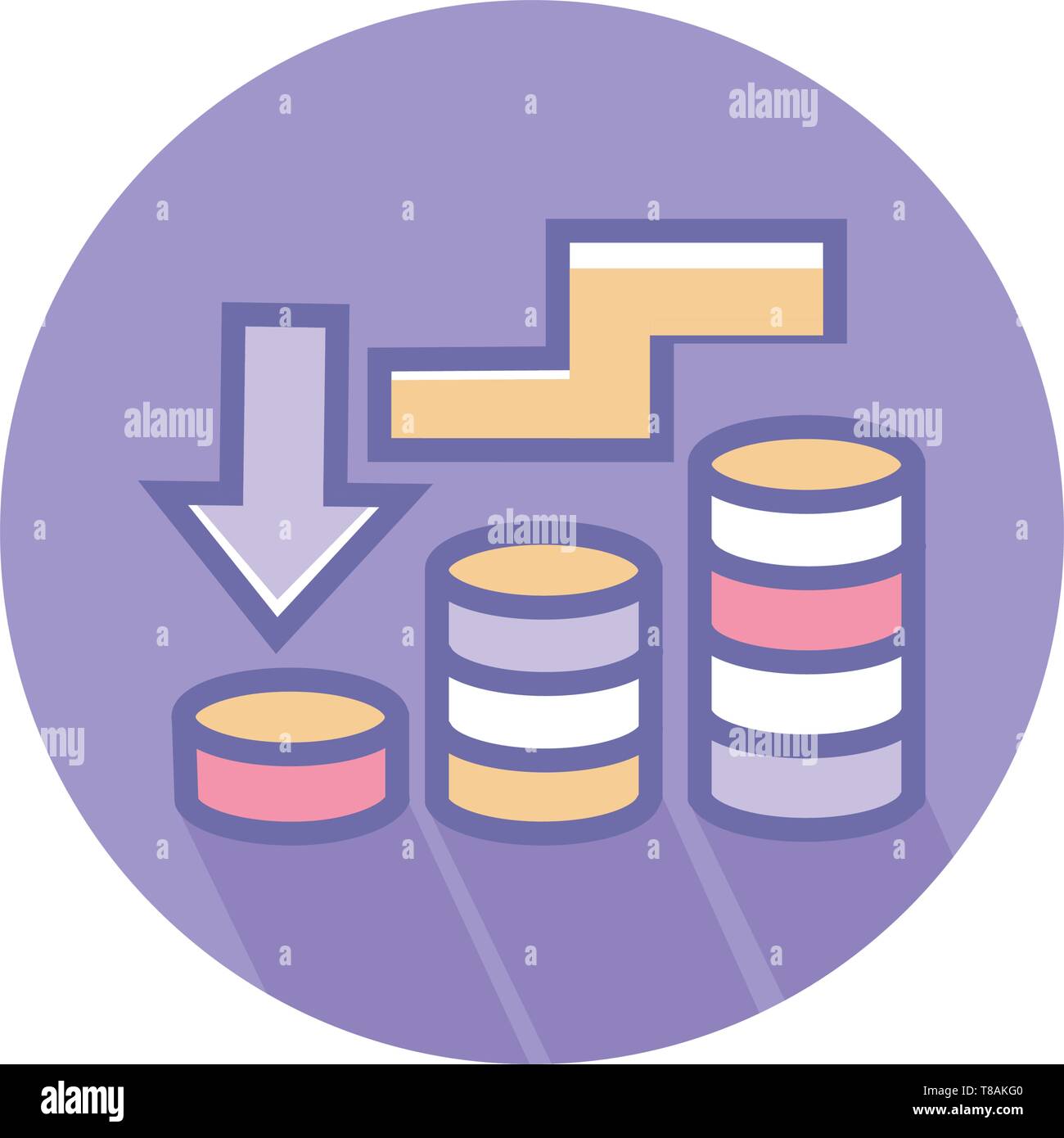 Recession vector vectors hi-res stock photography and images - Alamy