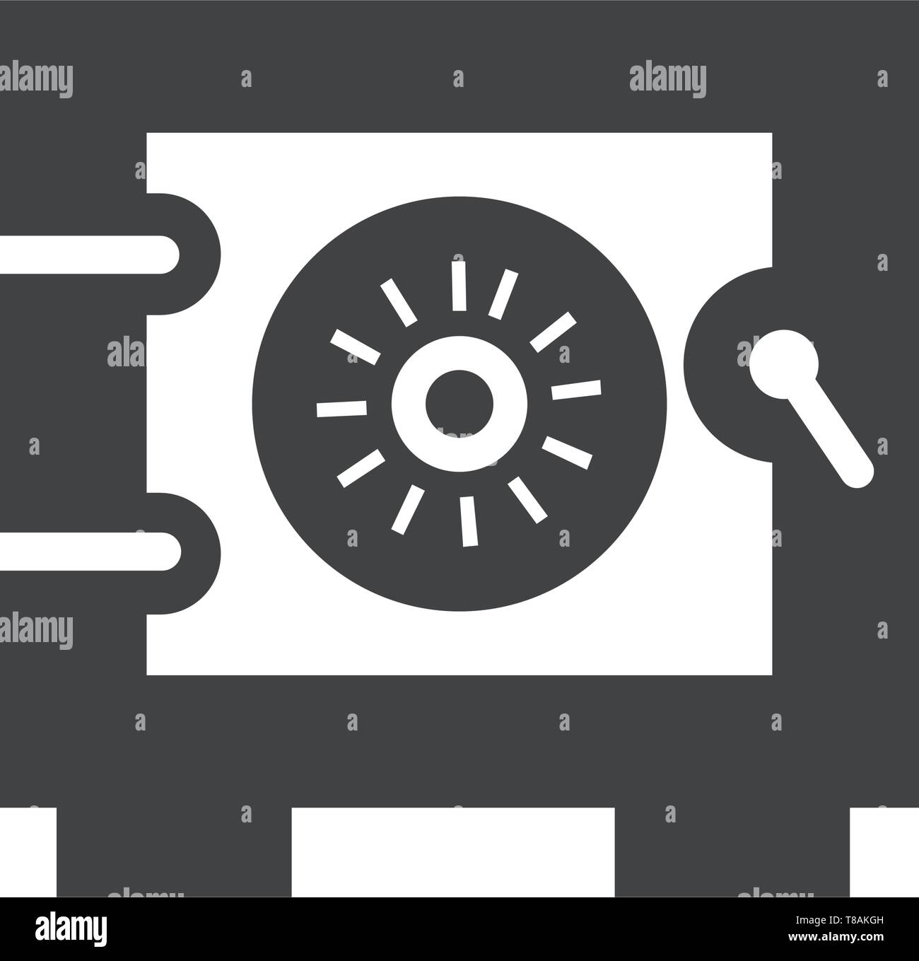 Safe vector icon. vector safe illustration icon for website or mobile ...