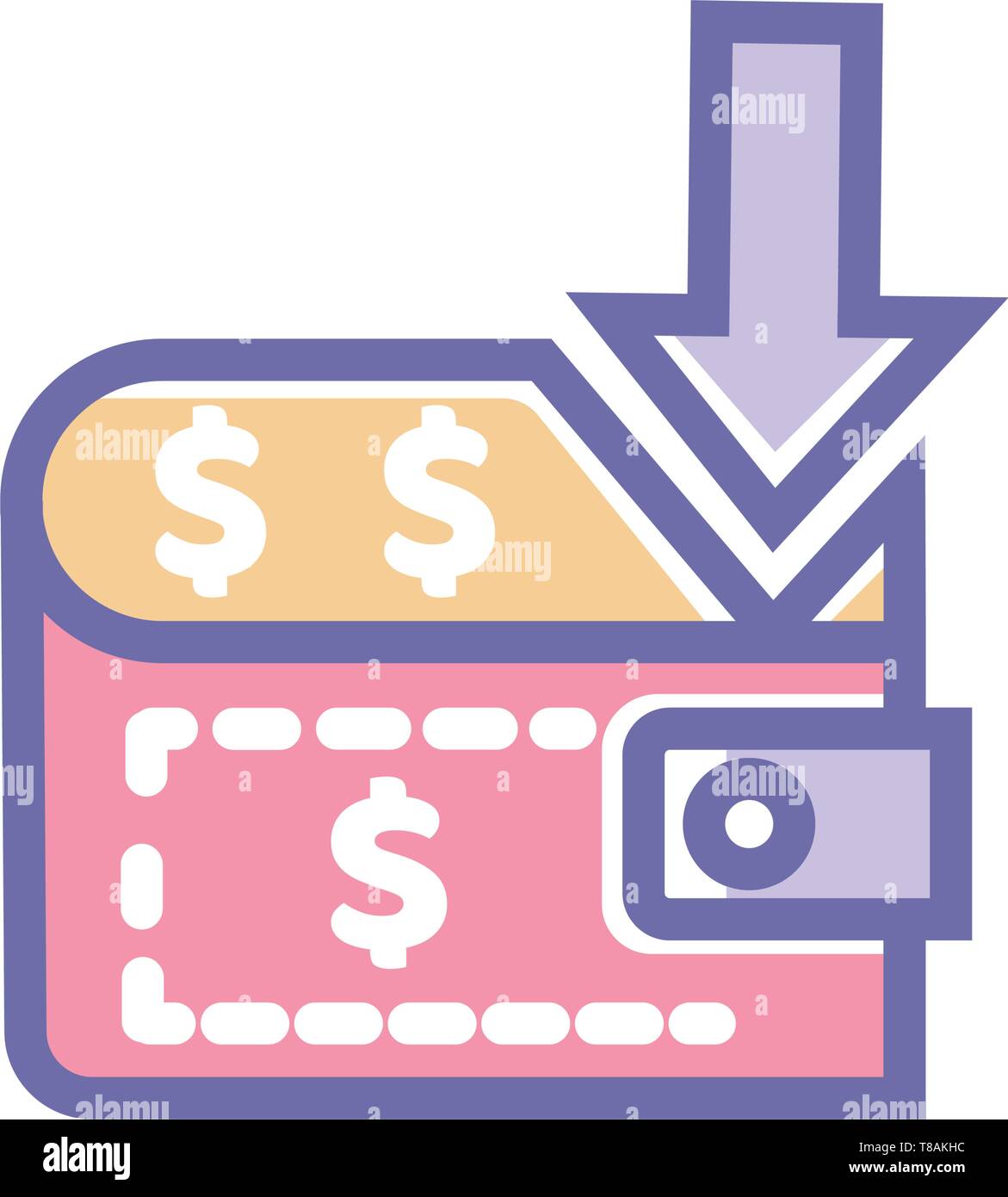 Payment icon. vector perfect Payment icon with money bag and arrow ...