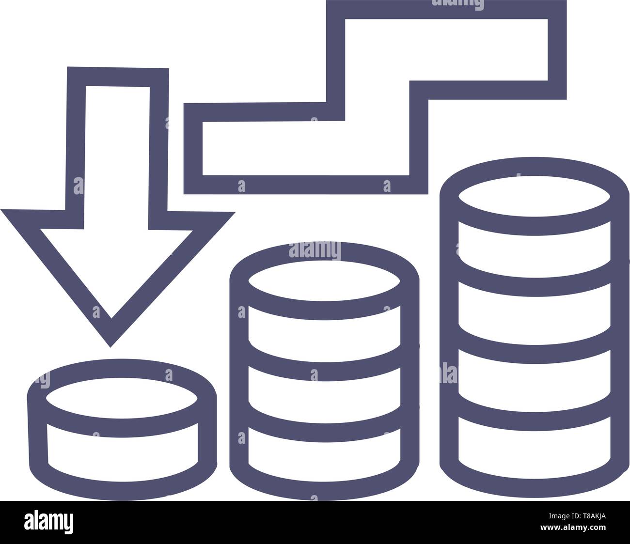 Recession vector vectors hi-res stock photography and images - Alamy