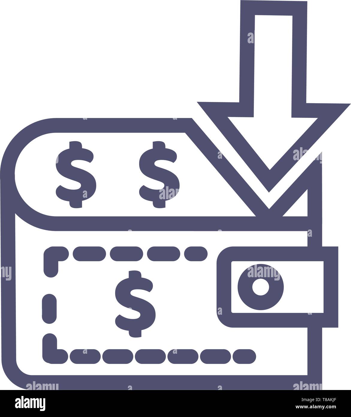 Payment icon. vector perfect Payment icon with money bag and arrow ...