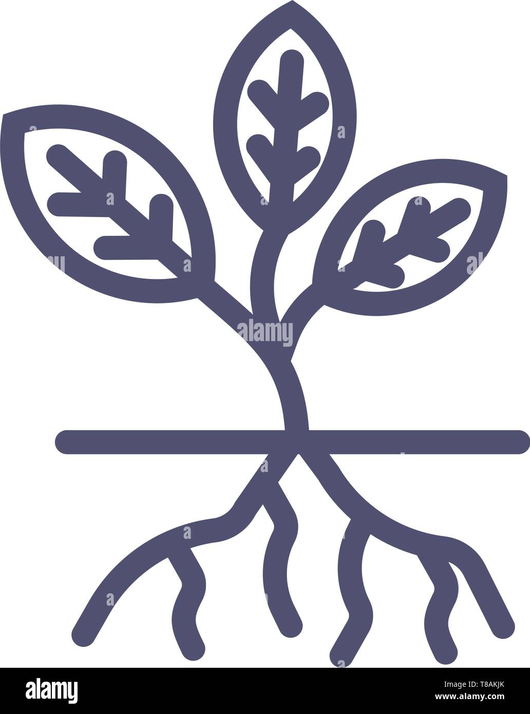 Root vector plant icon. mono vector sign symbols. Perfect pixel icons ...