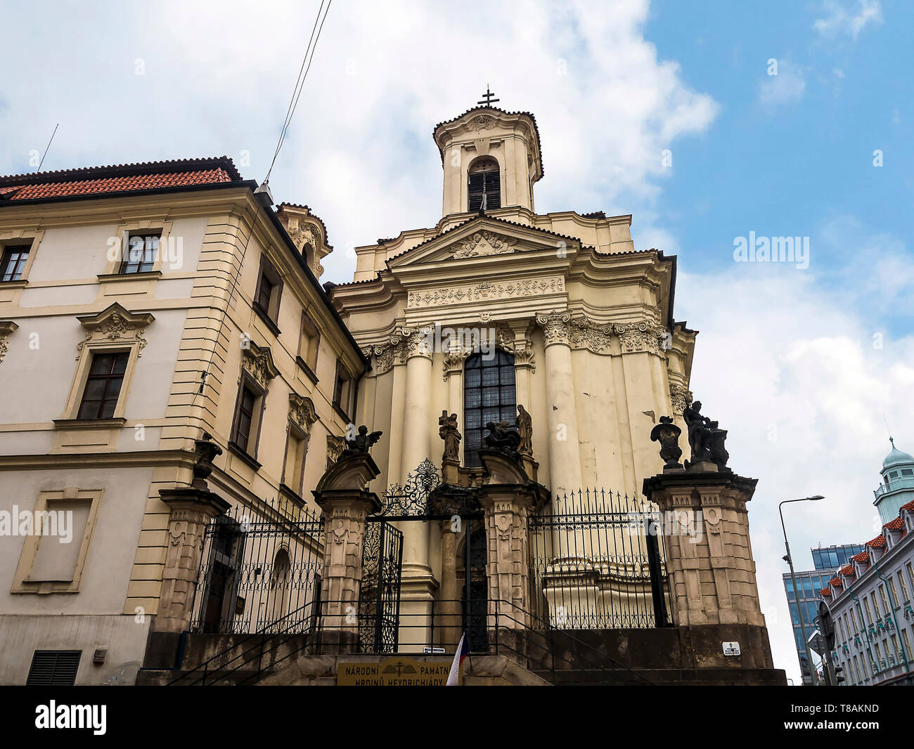 The Czech Orthodox church of St Cyril and St Methodius where a battle ...