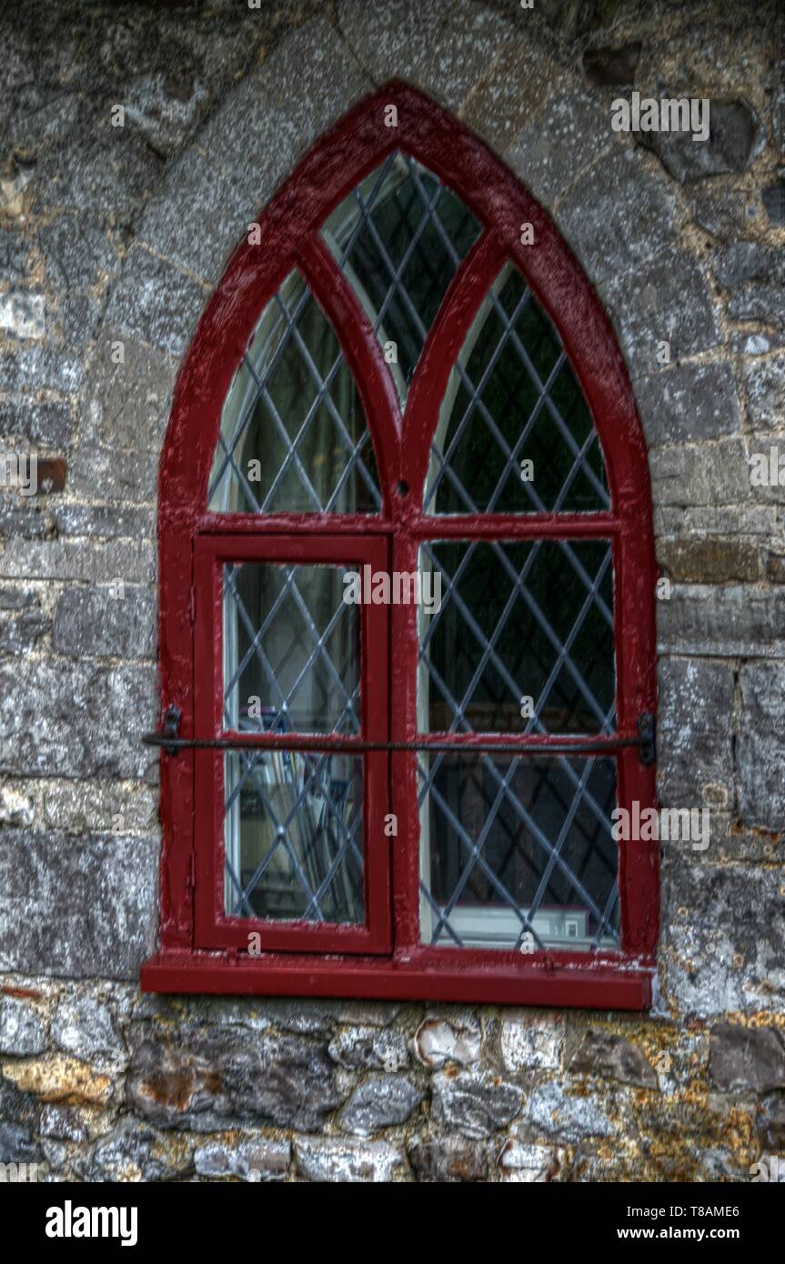Window of the Old Toll House in Chard, a National Trust property Stock ...