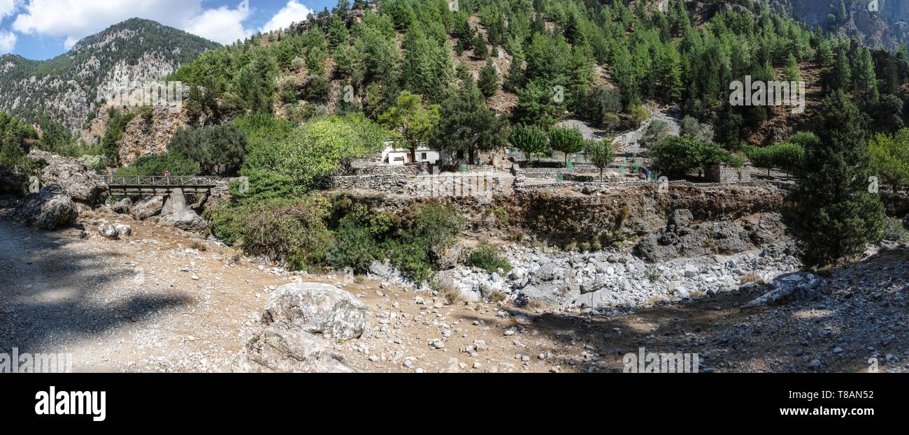 Ruins of village in the Samaria Gorge, Crete Stock Photo - Alamy
