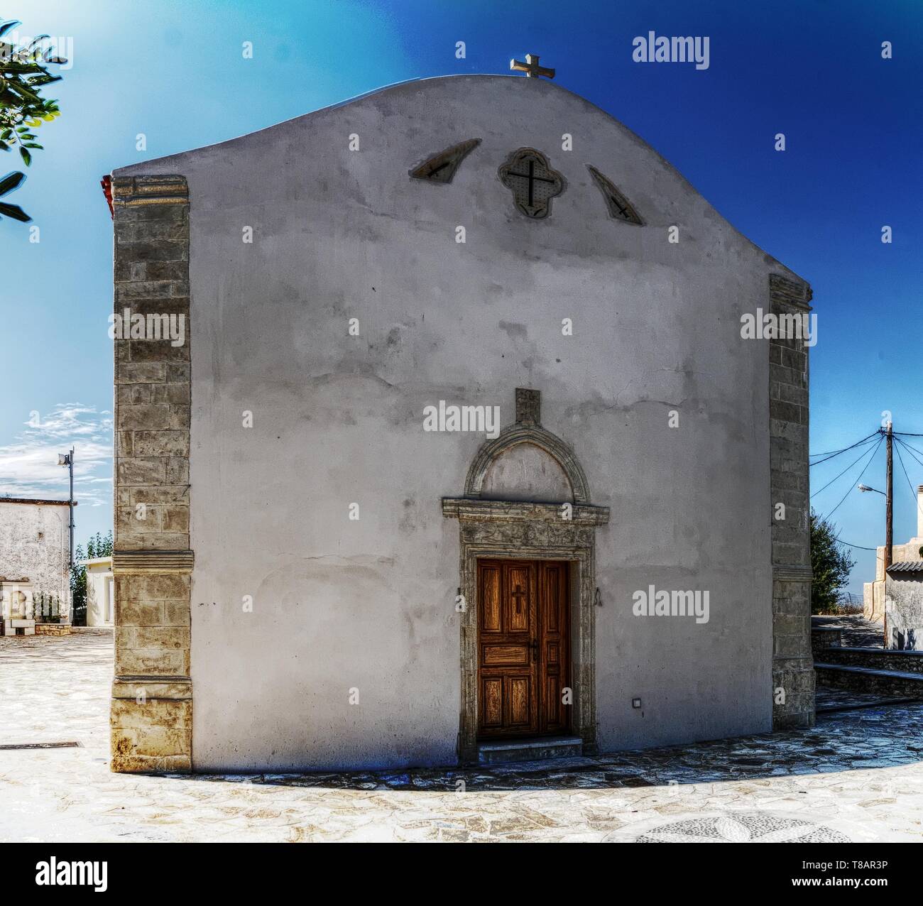 Orthodox chapel in Crete Stock Photo - Alamy