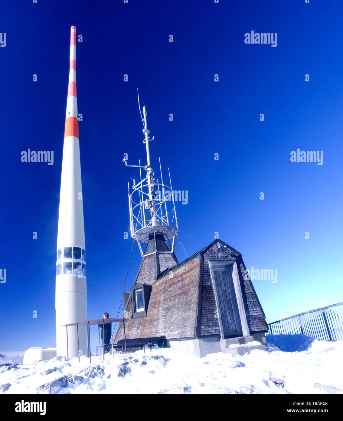 Weather station at saentis peak hi-res stock photography and images - Alamy