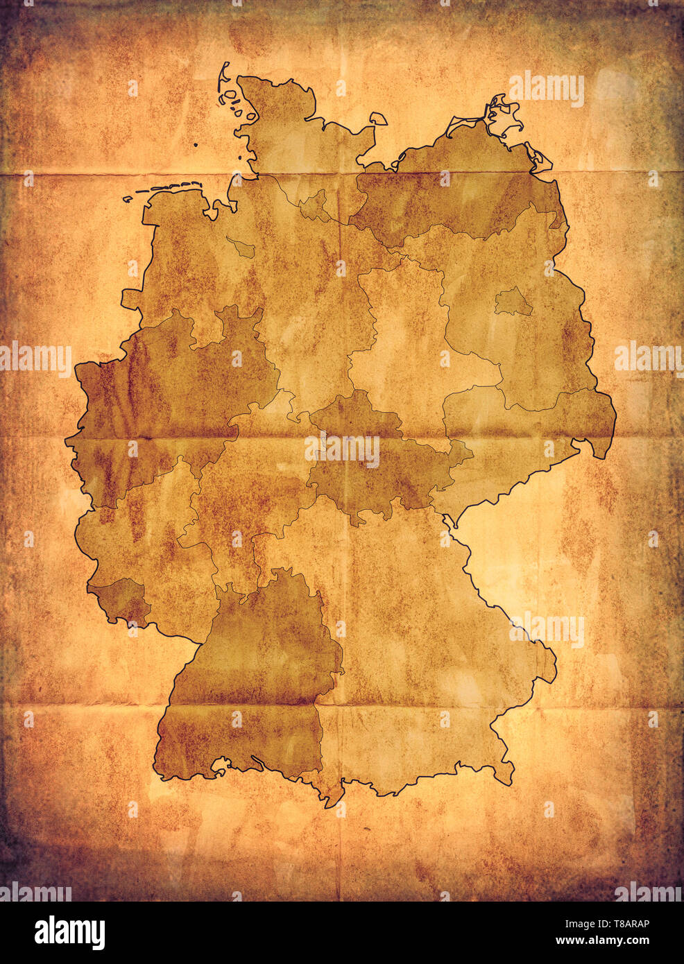 Political map of europe vintage hi-res stock photography and images - Alamy