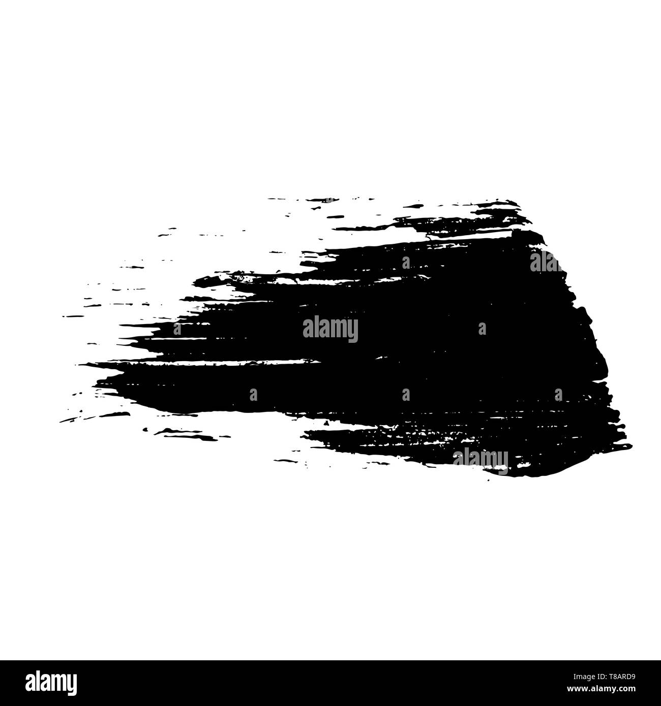 Ink vector brush stroke background. Vector illustration. Grunge texture ...