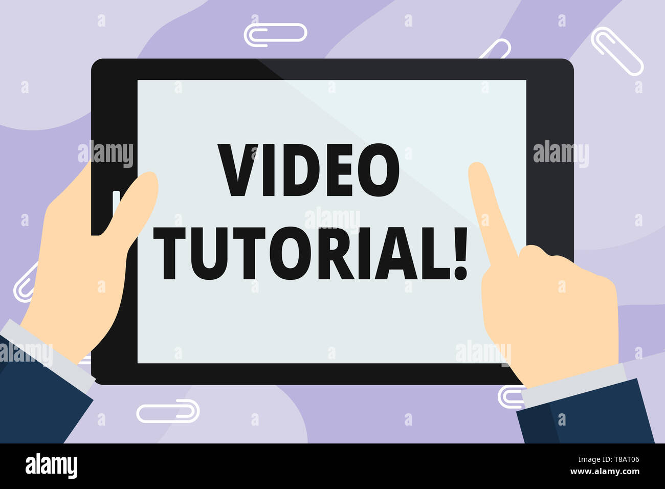 Handwriting text writing Video Tutorial. Conceptual photo method of ...