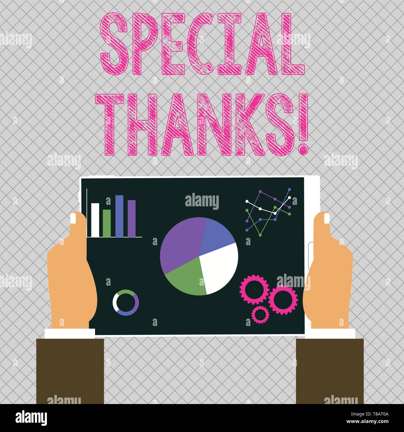 Conceptual hand writing showing Special Thanks. Concept meaning ...