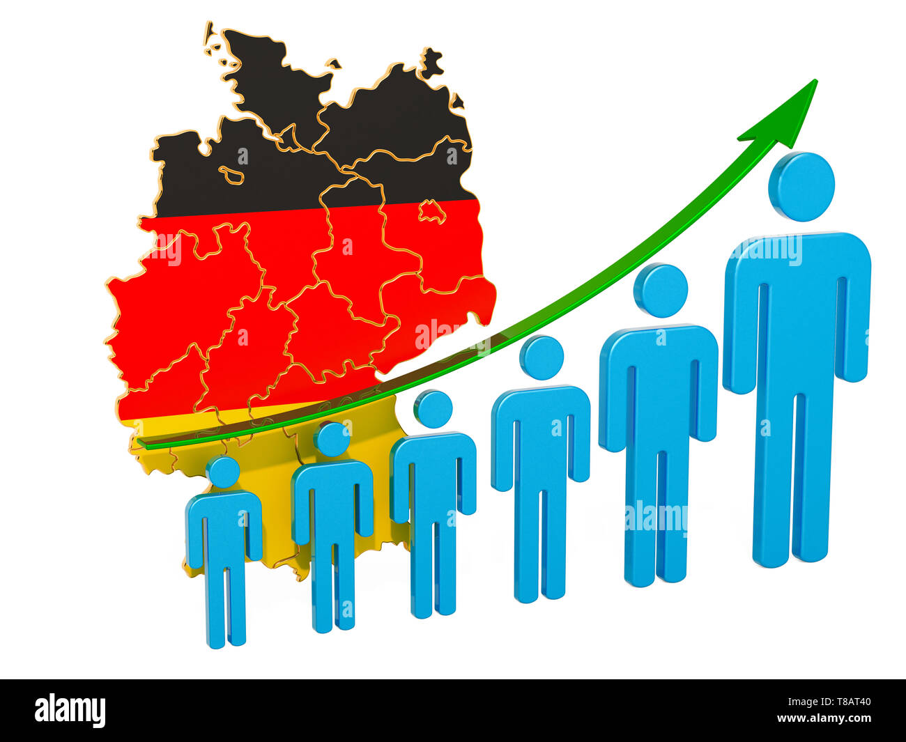 Germany population map hi-res stock photography and images - Alamy