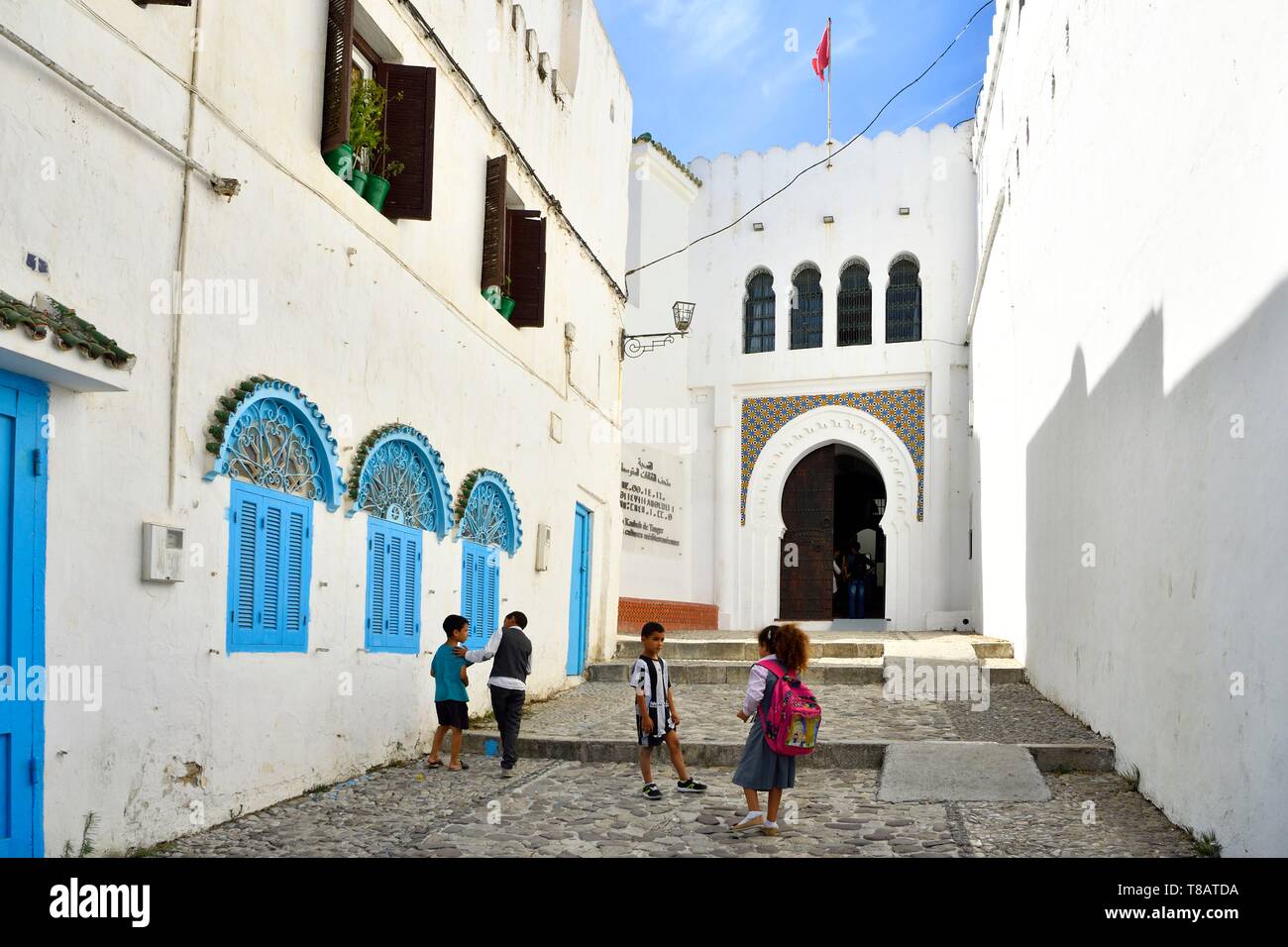 Morocco, Tangier Tetouan region, Tangier, the old city (medina), Kasbah ...