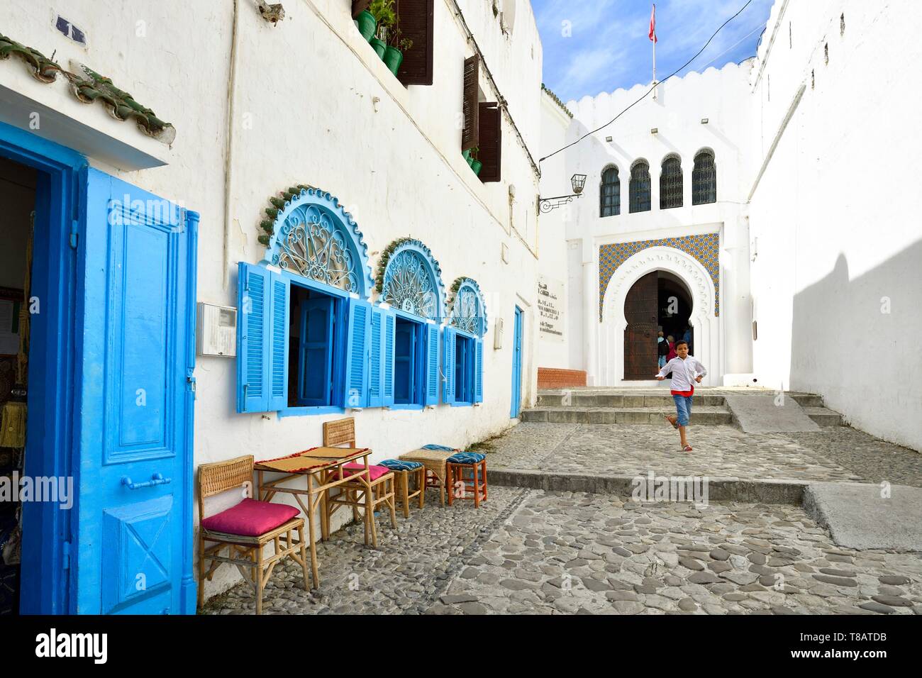 Morocco, Tangier Tetouan region, Tangier, the old city (medina), Kasbah ...