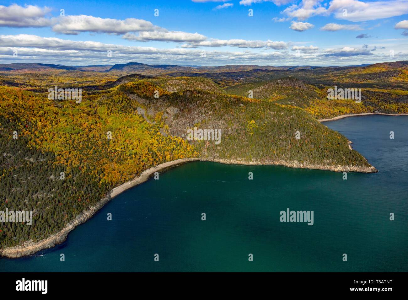 Canada, province of Quebec, Charlevoix region, mountainous landscape ...