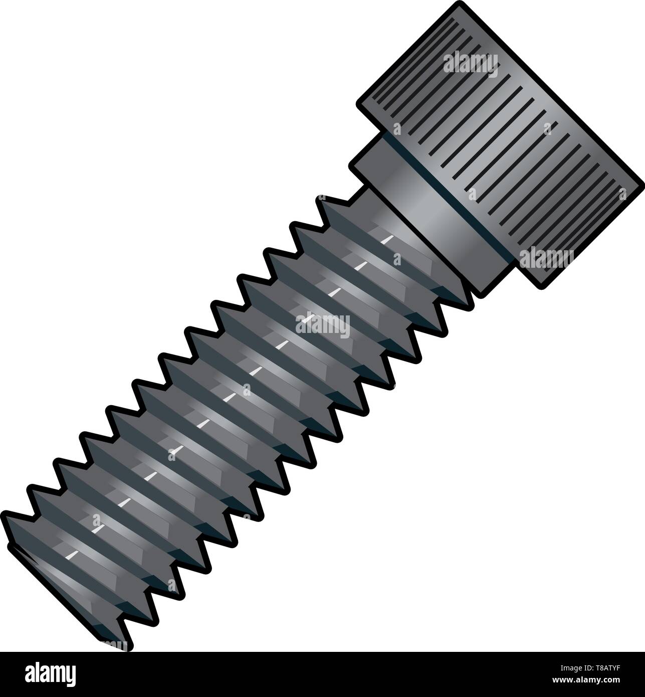 Cap Screw Vector Illustration Stock Vector Image & Art - Alamy