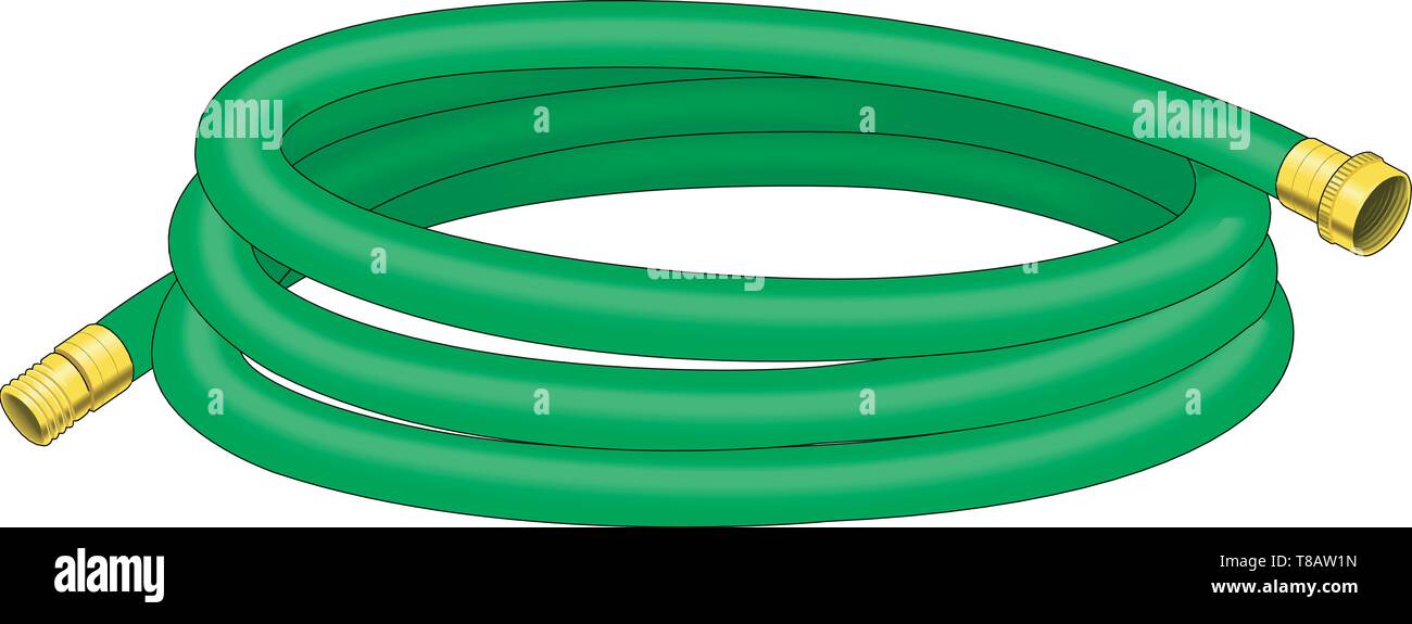 Garden Hose Vector Illustration Stock Vector Image & Art - Alamy