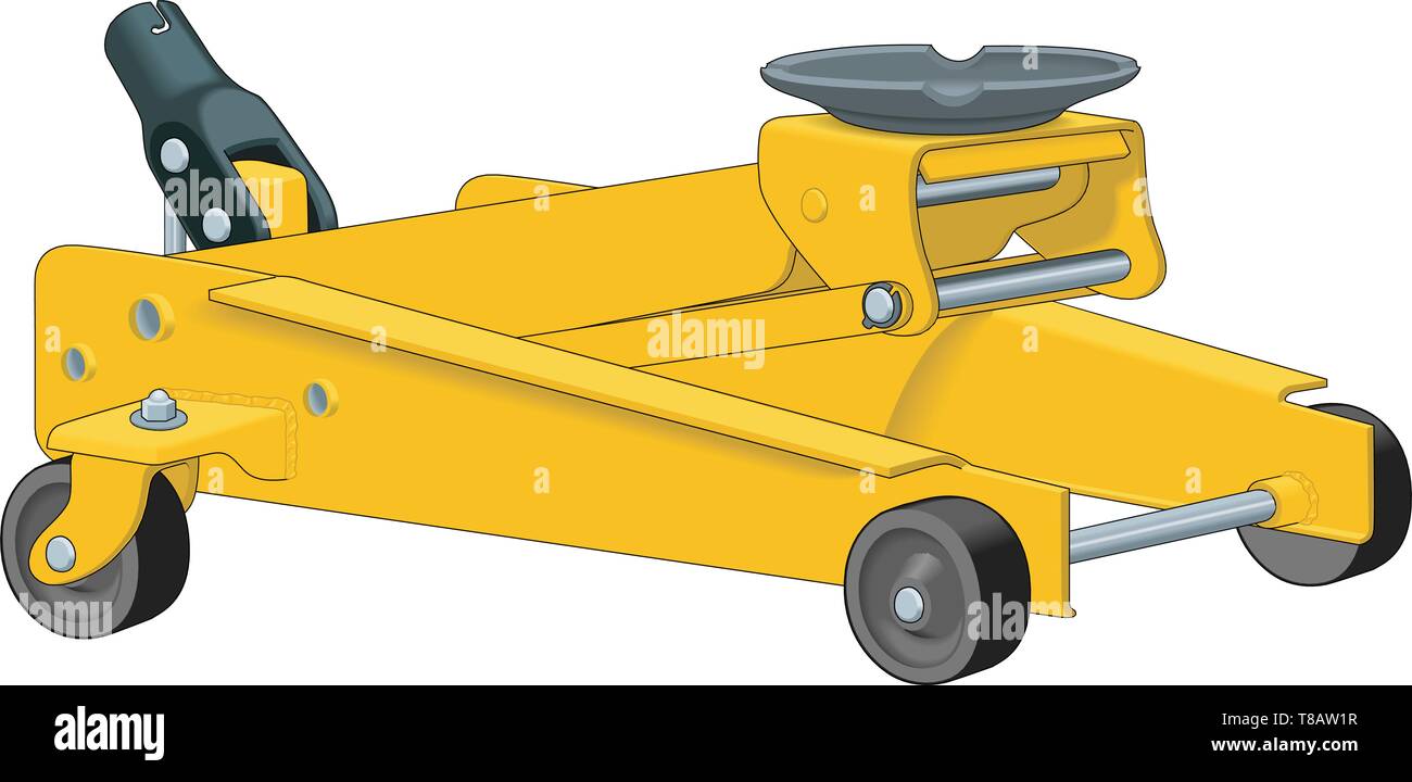Floor jack Stock Vector Images - Alamy