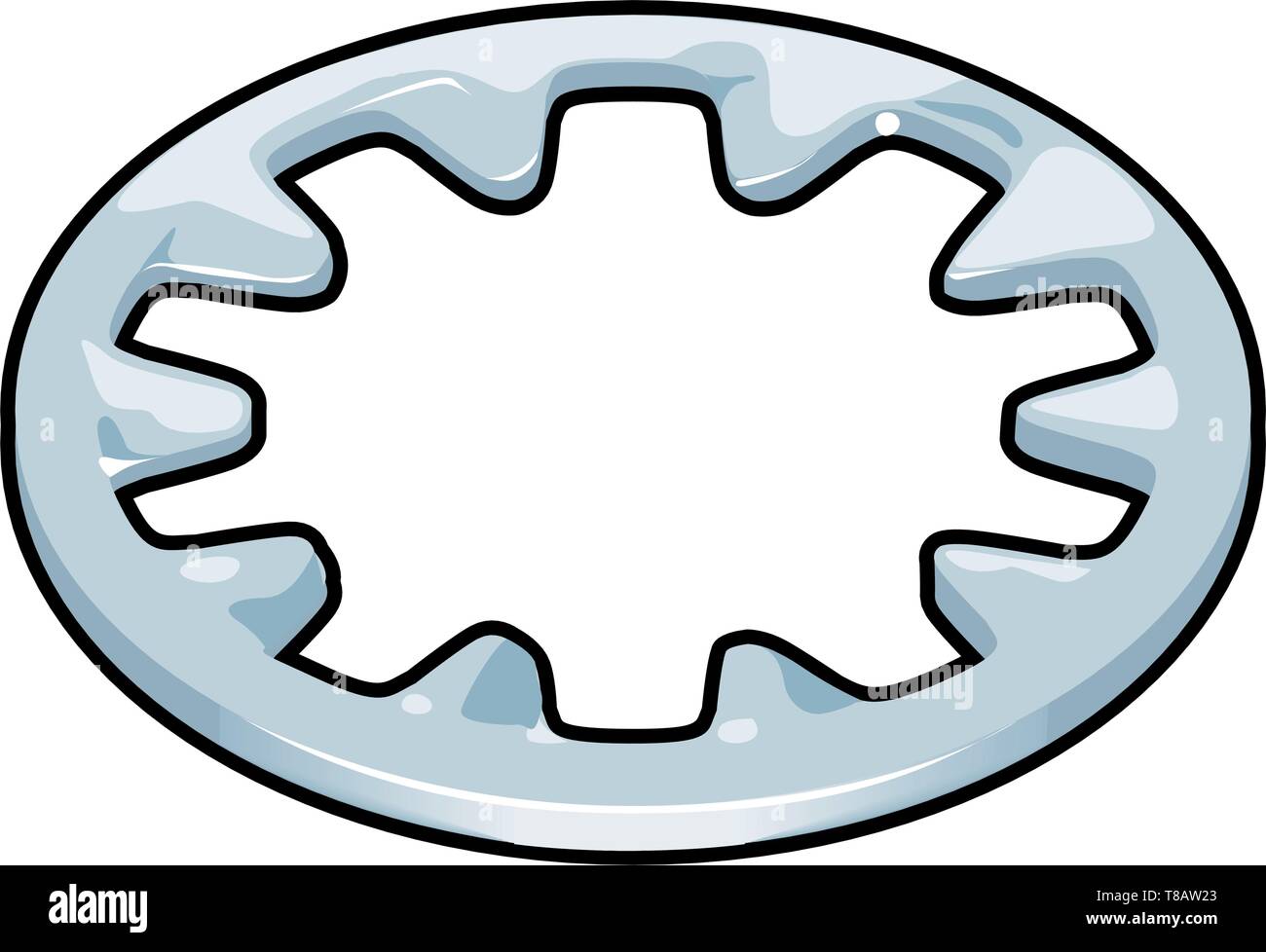 Lock Washer Vector Illustration Stock Vector Image & Art - Alamy