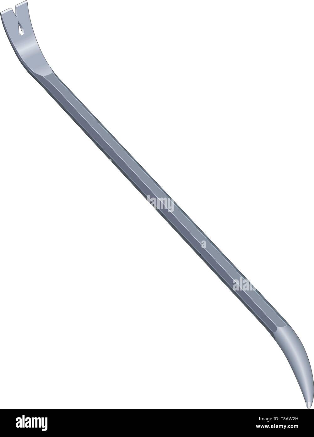 Pry Bar Vector Illustration Stock Vector Image & Art - Alamy