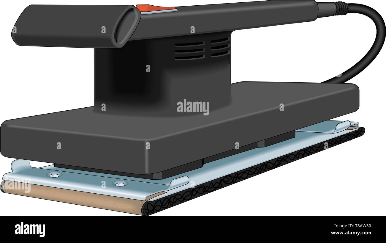 Electric Sander Vector Illustration Stock Vector Image & Art - Alamy