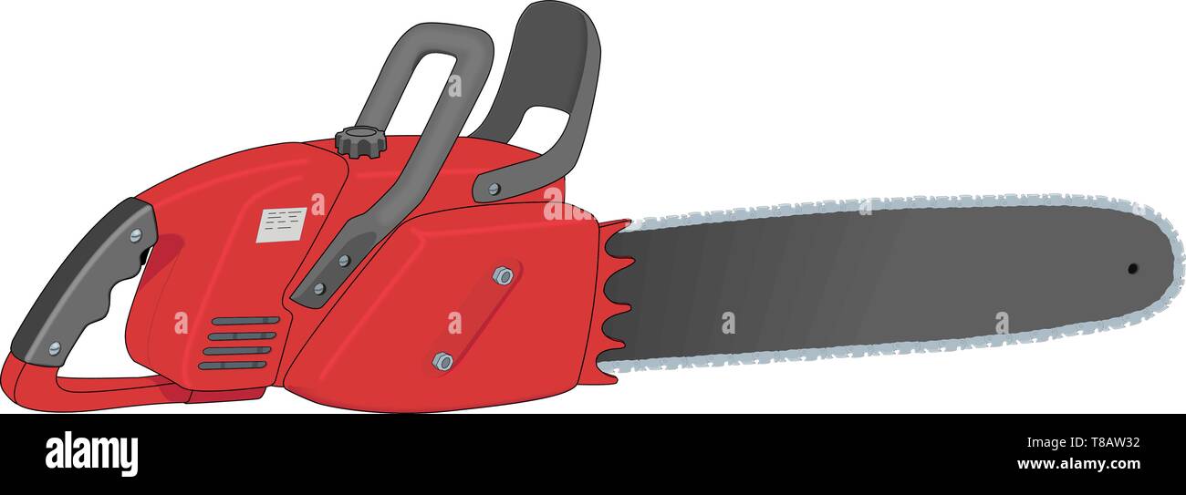 Chain Saw Vector Illustration Stock Vector Image & Art - Alamy
