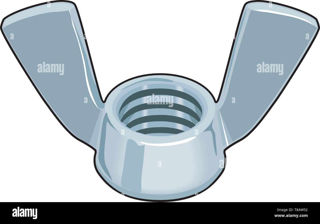 Wing Nut Vector Illustration Stock Vector Image & Art - Alamy