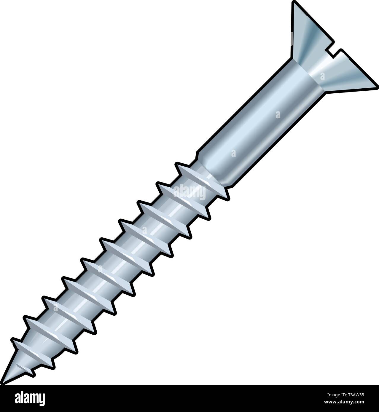 Wood Screw Vector Illustration Stock Vector Image & Art - Alamy