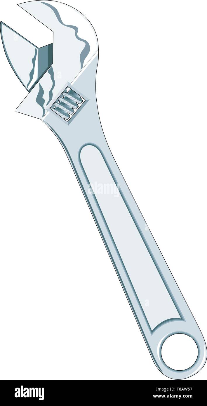 Adjustable End Wrench Vector Illustration Stock Vector Image & Art - Alamy
