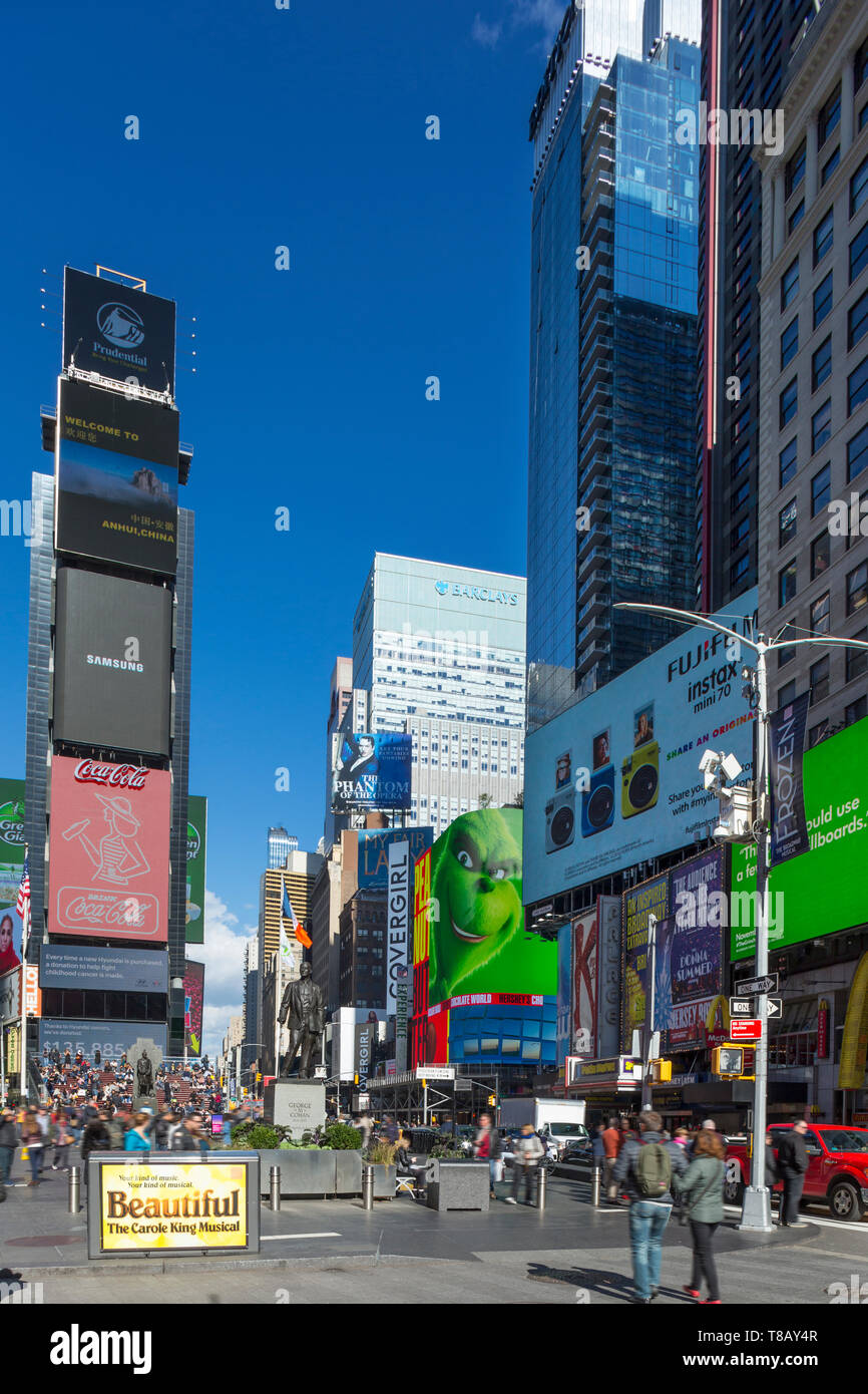 TIMES SQUARE MIDTOWN MANHATTAN NEW YORK CITY USA Stock Photo - Alamy